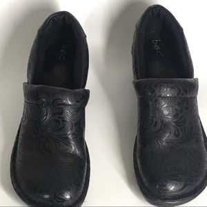 boc | Shoes | Boc Black Vegan Leather Tooled Clogs Woma | Poshmark